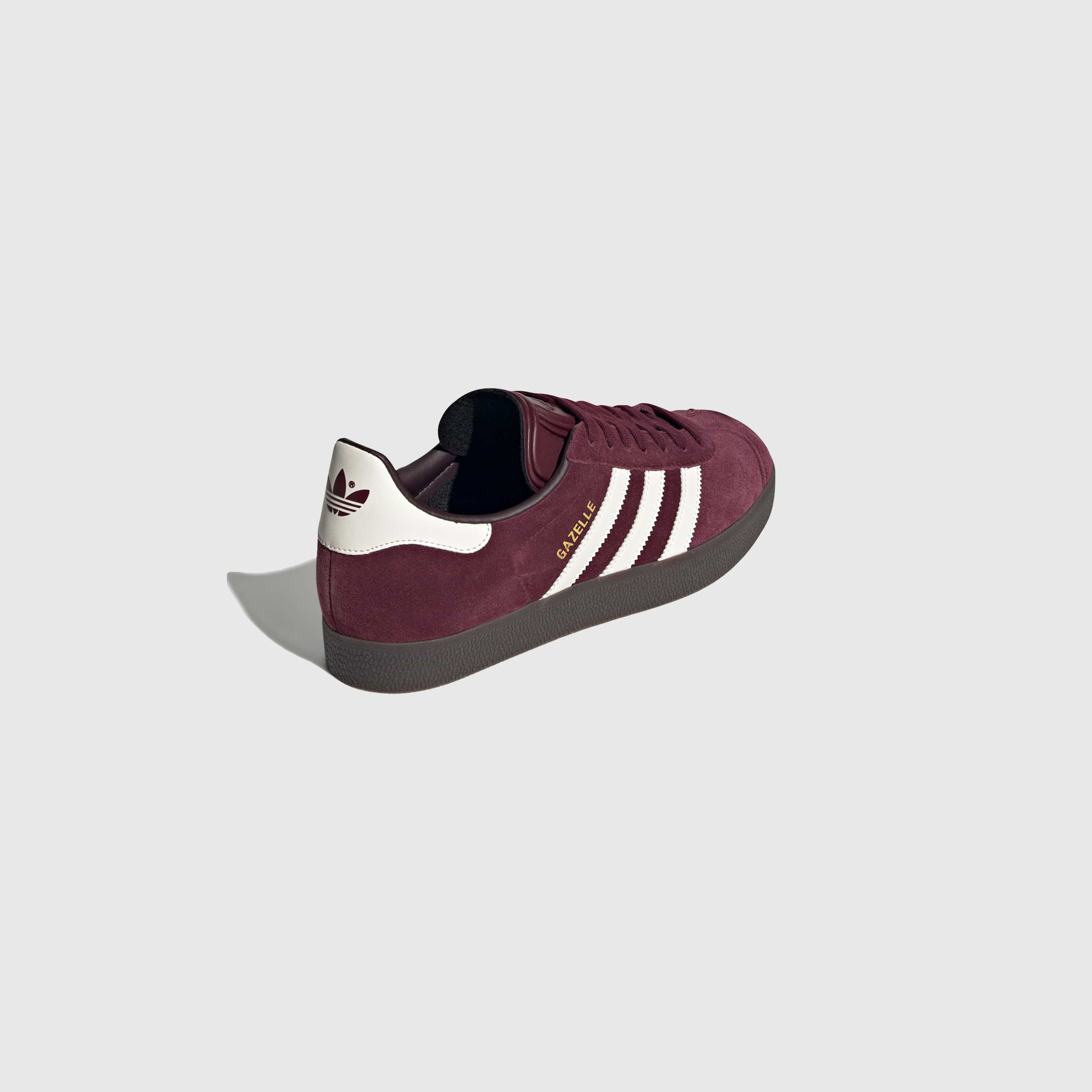 Adidas Gazelle - Maroon / Chalk White / Gum – The Forum Swindon