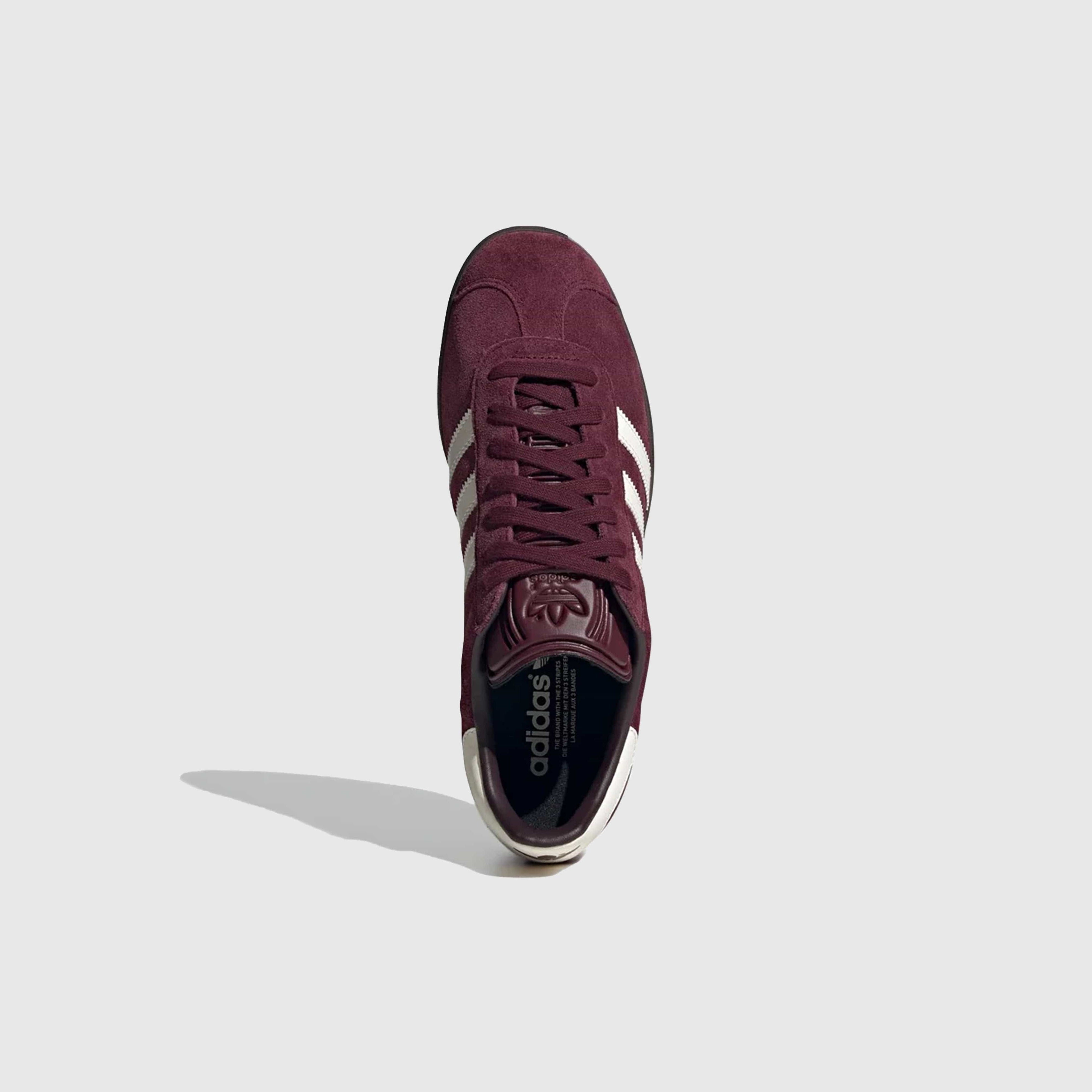 Adidas Gazelle - Maroon / Chalk White / Gum – The Forum Swindon