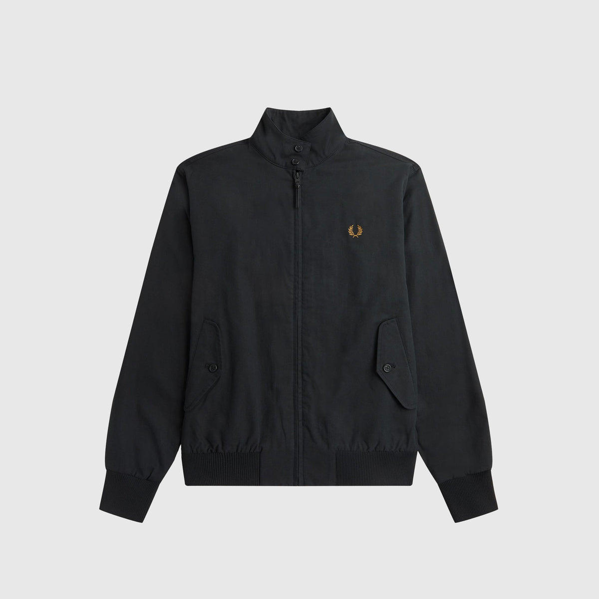 Fred Perry Harrington Jacket - Black / Dark Caramel – The Forum Swindon