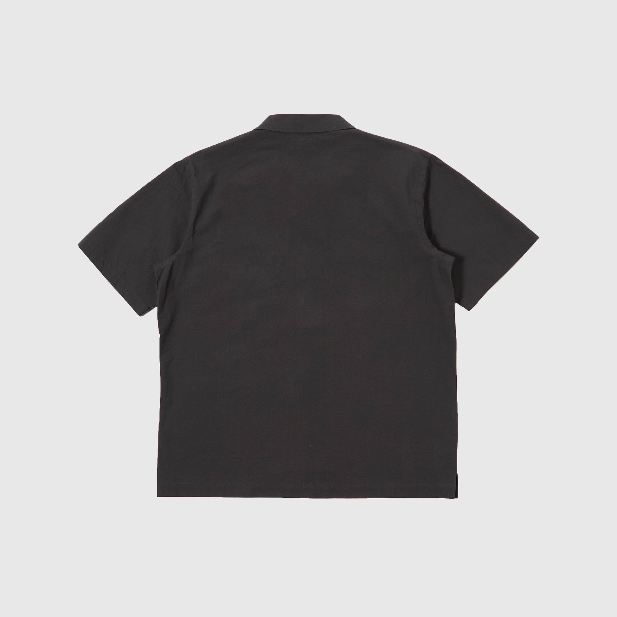 Universal Works S/S Dwight Overshirt - Black – The Forum Swindon